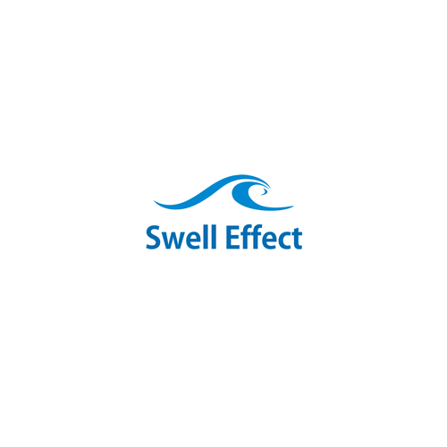 Create a wave logo incorporating the letters "s" and "e" for Swell ...