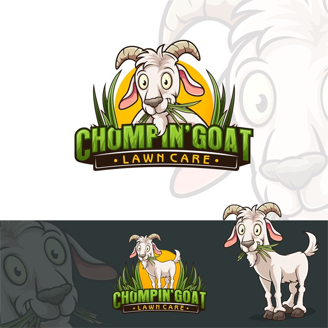 Chompin’ Goat Lawn Care! Design our landscaping mascot! | Logo design ...