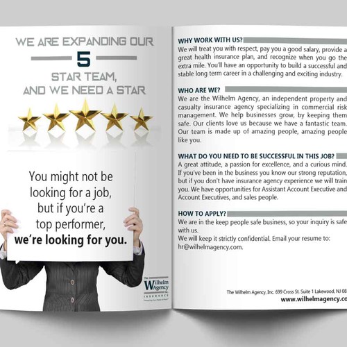 Recruiting Advertisement | Postcard, flyer or print contest