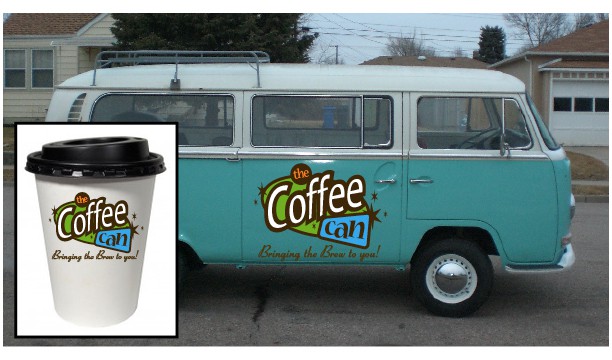 VW Bus coffee shop needs logo "The Coffee Can" | Logo design contest