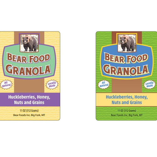 print or packaging design for Bear Food, Inc | Product label contest