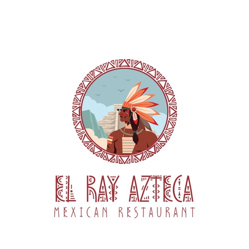 Designs | Aztec Warrior/King Logo for Mexican Restaurant - Guerrero/Rey ...