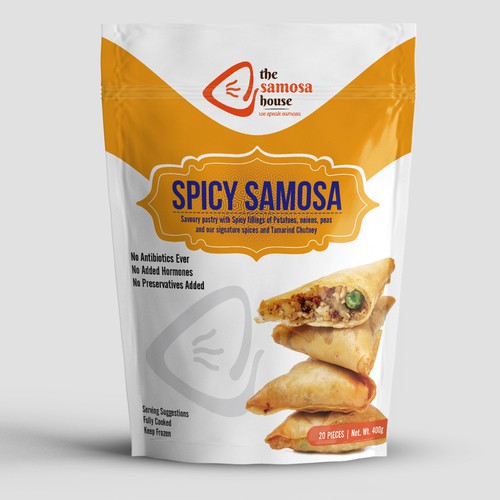 Designs | Packaging Designs for Frozen Samosa Packs | Product packaging ...
