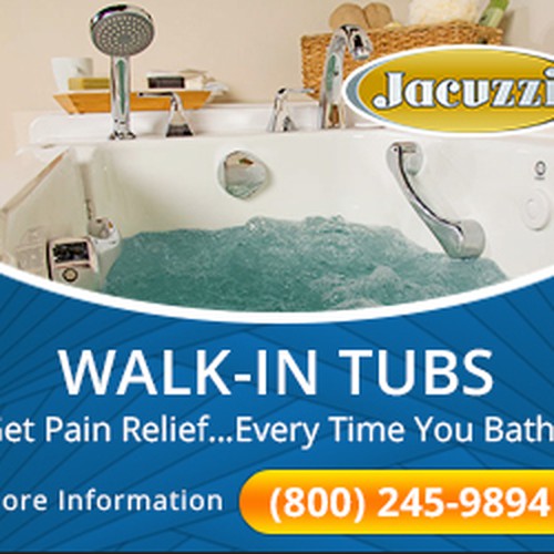 Designs | Jacuzzi Walk In Bathtub Banner Ads | Banner ad contest