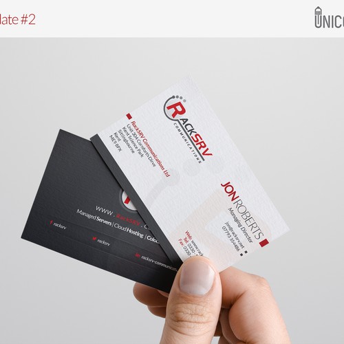 Crisp, clean business card for Internet Hosting Provider | Business ...