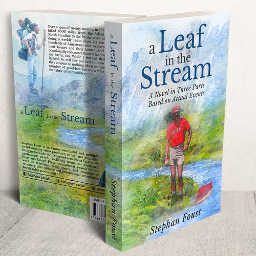 Designs | A Leaf in the Stream | Book cover contest