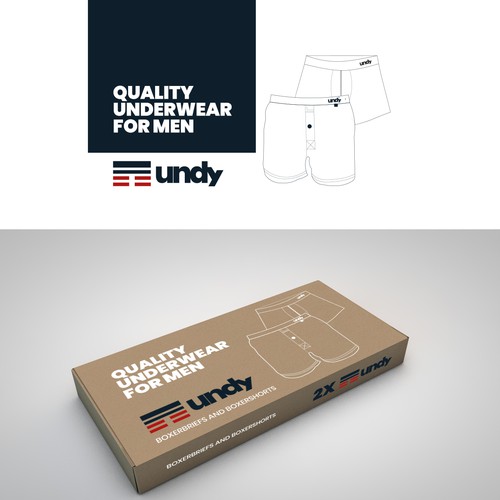 Create an awesome box design for a new underwear brand | Product ...