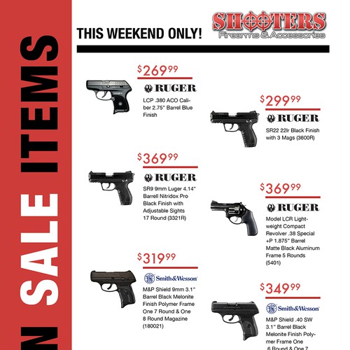 Flyers needed for family owned gun store!!!! | Postcard, flyer or print ...