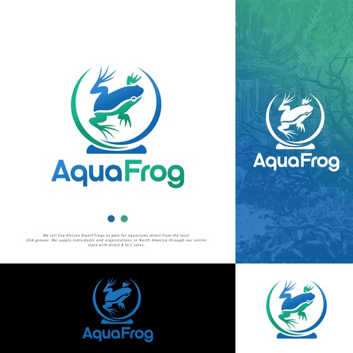 Designs | Cute African Dwarf Frog logo for a direct grower to customer ...