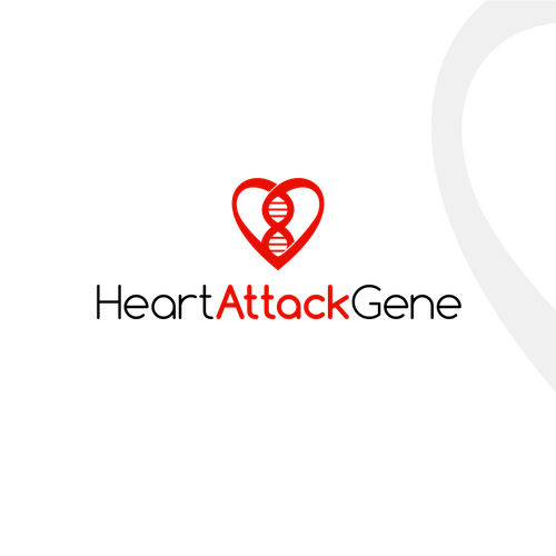 Logo Design for Heart Attack Gene heart health website | Logo design ...
