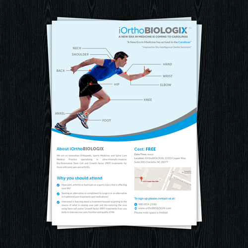 Seminar Flyer for Stem Cell Orthopedic and Sports Medicine Practice ...