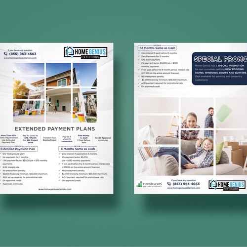 Customer Flyer for Financing - 1 or 2 pages | Postcard, flyer or print ...