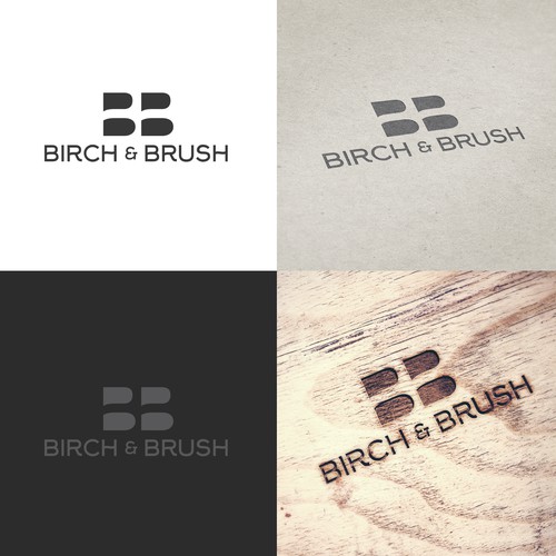 Modern yet rustic logo for line of hand-painted wood bowls | Logo ...