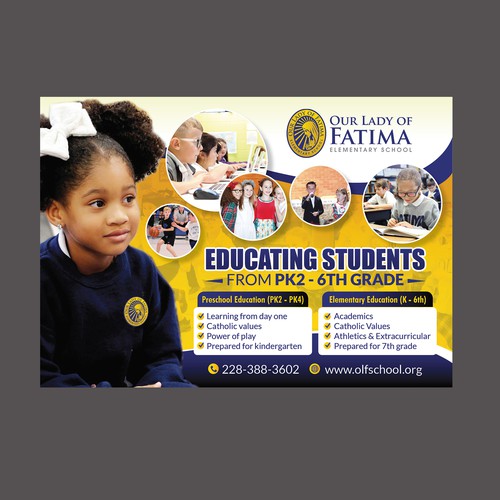 Designs | Creative Ad for Elementary School | Postcard, flyer or print ...