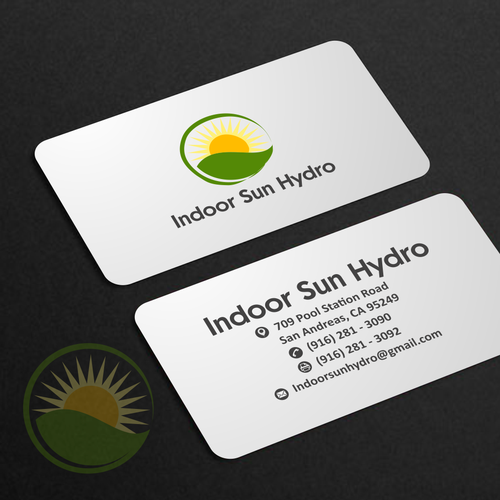 Indoor Sun Hydro log revamp | Logo & business card contest