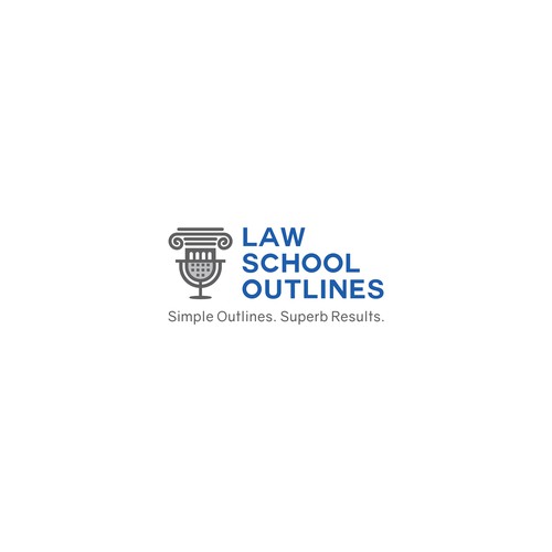 Design a logo for Law School Outlines, an educational supplement ...