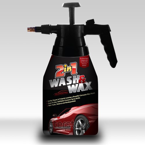 Glosspro "2 in 1 Car Wash and Wax" (Waterless Carwash) Label | Product ...