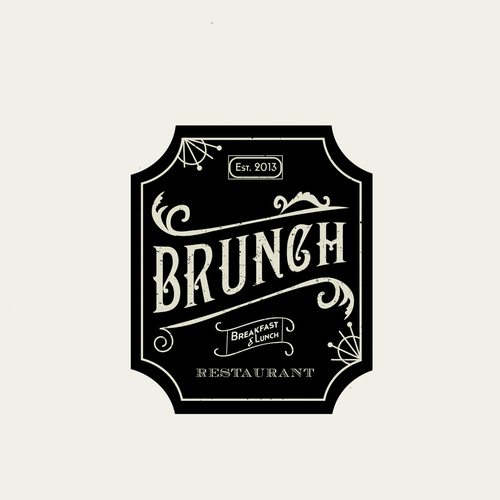 Vintage style logo for a brunch restaurant | Logo design contest