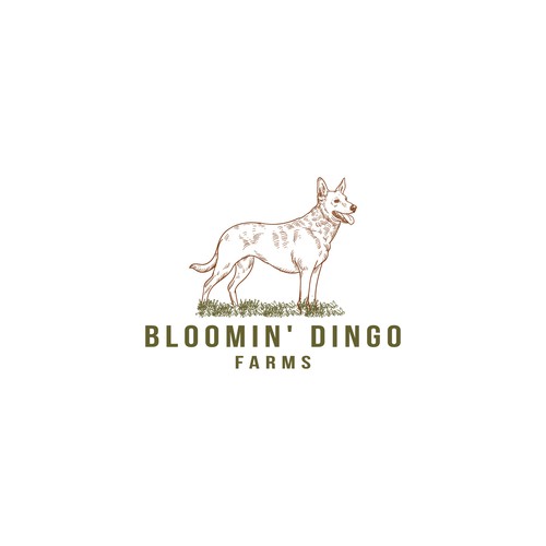 Designs | Playful logo for Bloomin' Dingo Farms - Cut Flowers | Logo ...