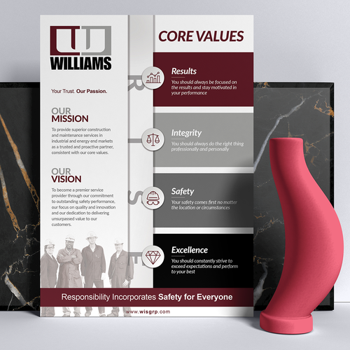 Designs | Posters to RISE up to our company Core Values! | Poster contest