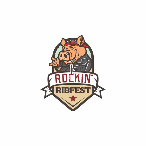 Rockin' Ribfest - Community Event Logo! | Logo design contest