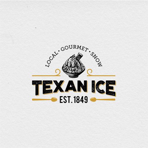 Design a Vintage Badge for Gourmet Shaved Ice | Logo design contest