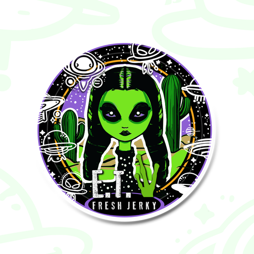 Designs | Wednesday Addams Alien Needed for Stickers | Illustration or ...