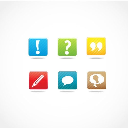 6 Workbook Icons | Button or icon contest