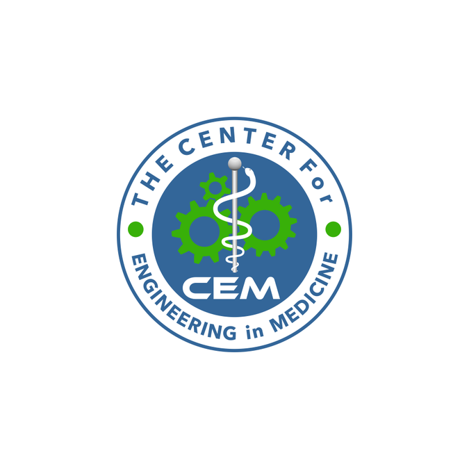 Create a CEM logo that illustrates innovation, engineering, medicine ...