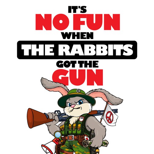 Designs | The Rabbits Got the Gun! Mascot/Caricature - Help us fight ...