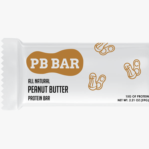 Design the packaging for an all-natural, peanut butter protein bar ...