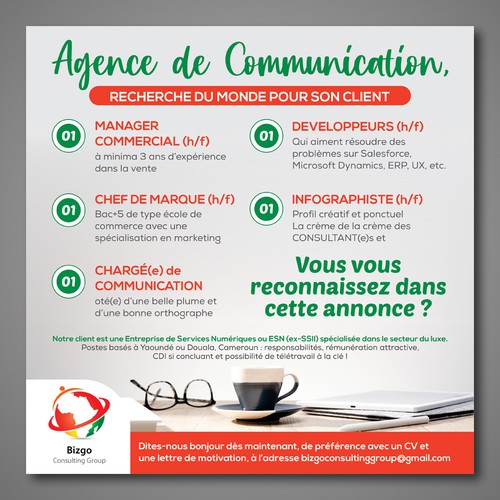 Designs | Flyer pour annonce agence de com' | Postcard, flyer or print ...