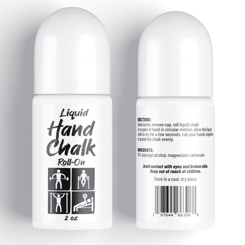 Designs | Product label for liquid hand chalk | Product label contest
