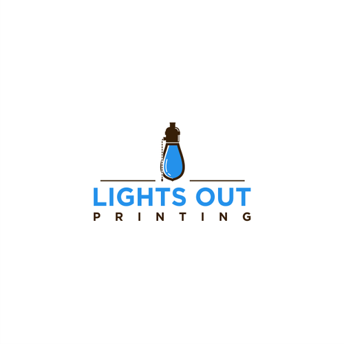 Design a cool logo for Lights Out Printing! | Logo design contest