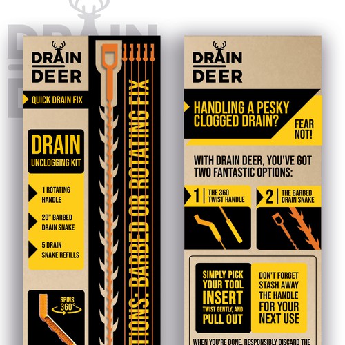 Guaranteed! stylish kraft blister packaging for drain deer: drain ...