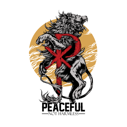 Peaceful not harmless | T-shirt contest