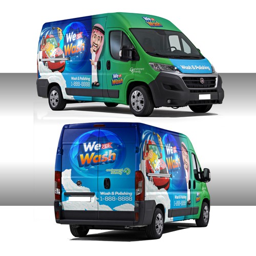 Graphic car wrap design for Mobile car wash(on call) | Car, truck or ...
