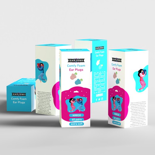 Designs | Playful box packaging for our cheeky ear plug brand | Product ...