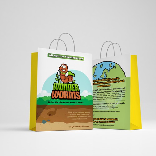 Wonder Worms bag design | Product packaging contest