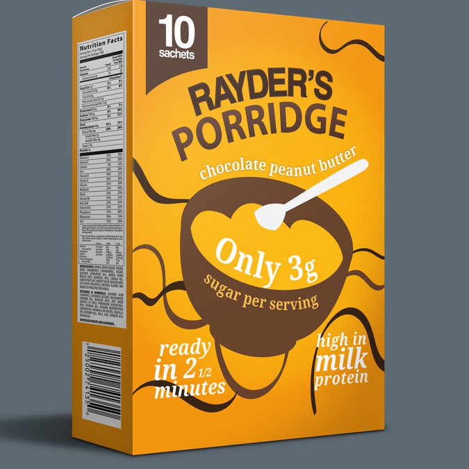 Design a modern, classic box design for new porridge brand | Product ...