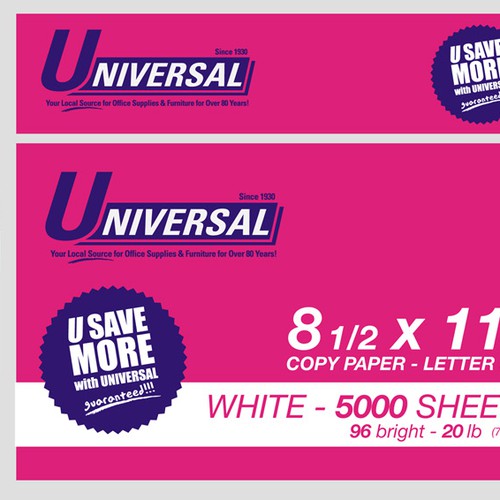 Copy Paper Box Design-product packaging for Universal Business ...