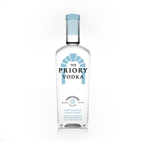 Create spirit bottle label design for Priory Vodka. | Product packaging ...