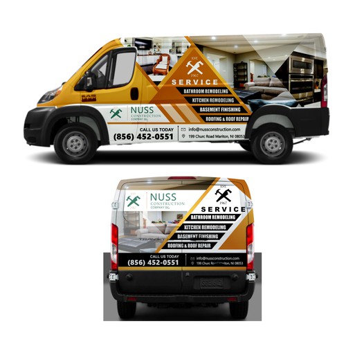 Award winning Construction company needs a clean, crisp wrap design for ...