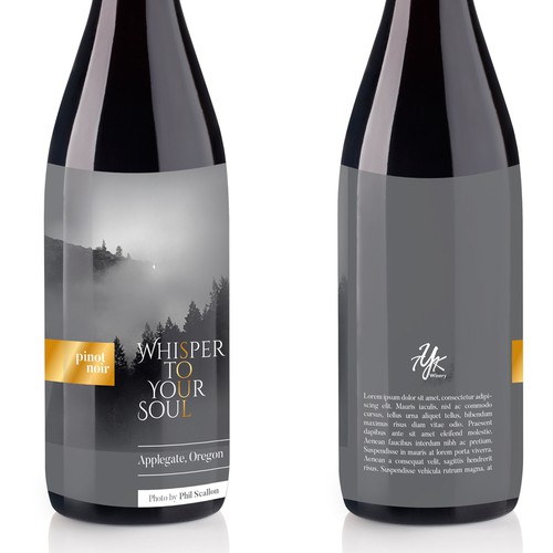 Classic Wine Label Design for 1st Run Pinot Noir! | Product label contest