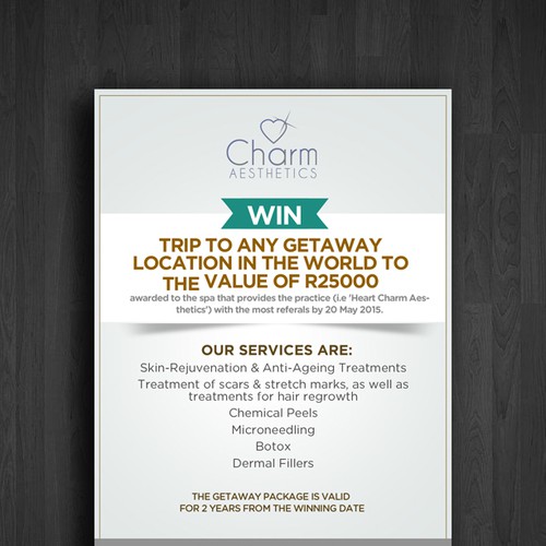 Create a modern-minimalist pamphlet for skin-rejuvenation and cosmetic ...