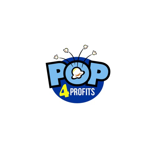 Designs | "Pop4Profits" Logo Design - Clusters Popcorn Fundraising ...