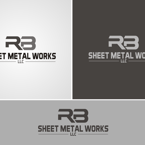 Create a sheet metal logo with company name. RB Sheet Metal Works, LLC ...