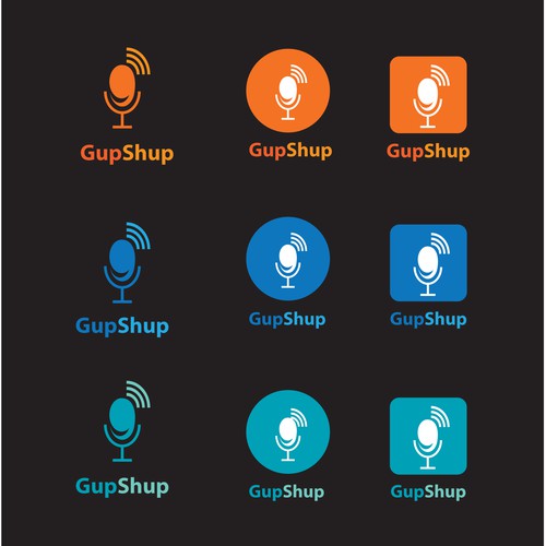 A chatting mobile application (Gupshup) needs a catchy logo | Logo ...