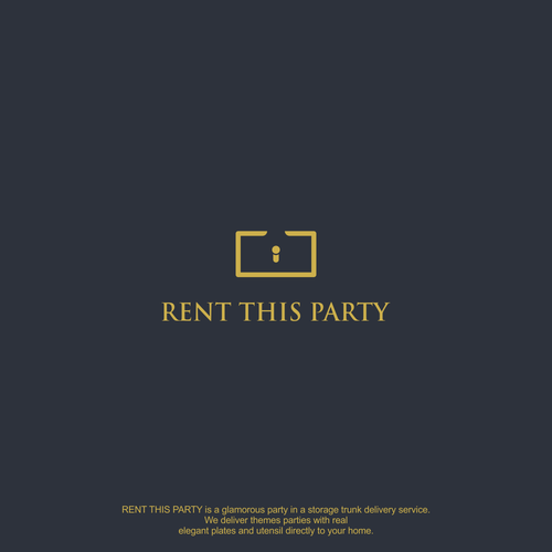 Luxurious PARTY BOX Logo --- RENT THIS PARTY | Logo design contest