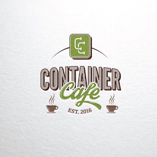 Create a branding package for a converted shipping container cafe ...
